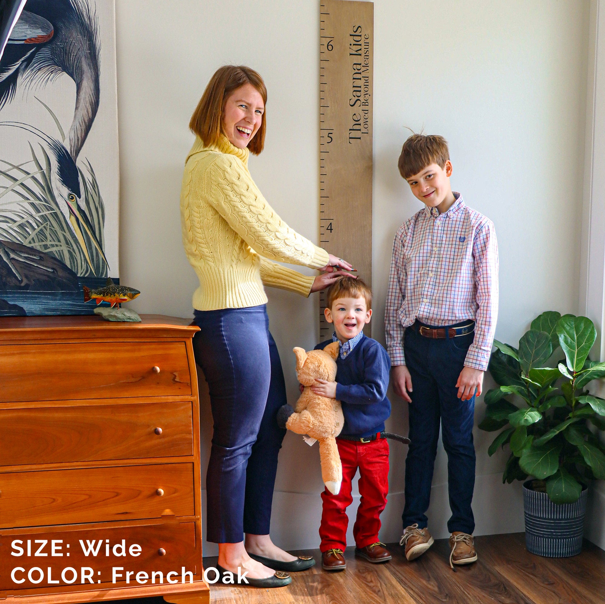 Wooden Ruler Growth Chart - Wood Height Chart for Kids - USA Made ...