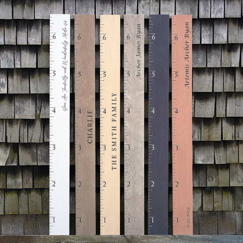 Home Giant Boho Wooden Ruler Growth Chart