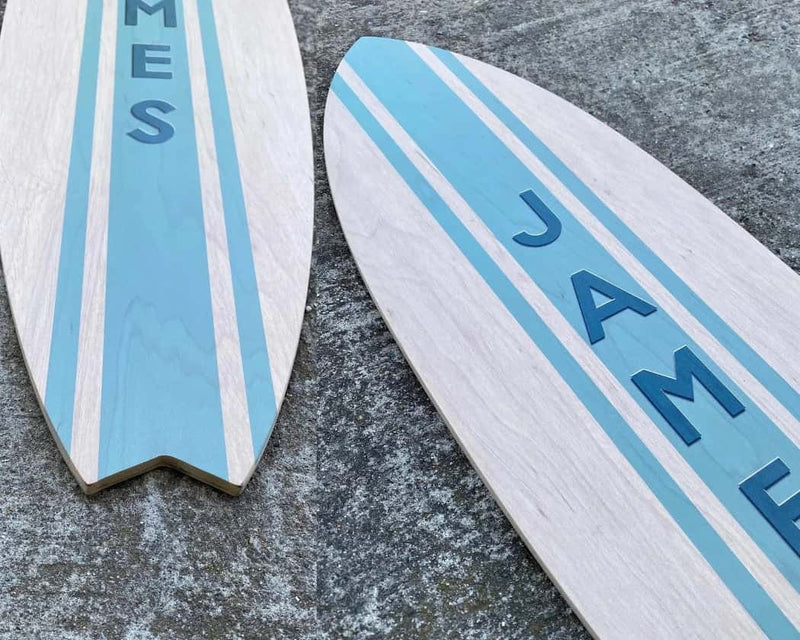 Wooden Surfboard Name Sign | Personalized Surfboard Décor | Party Prop ...
